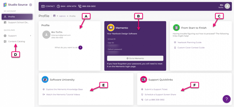Logging into Memento – Studio Source Yearbooks Support