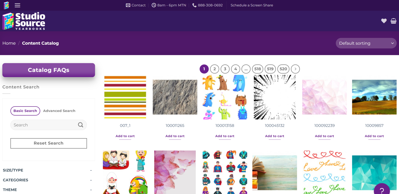 Additional Decorations & Graphic Resources – Studio Source Yearbooks Support