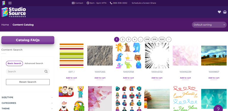 Additional Decorations & Graphic Resources – Studio Source Yearbooks Support